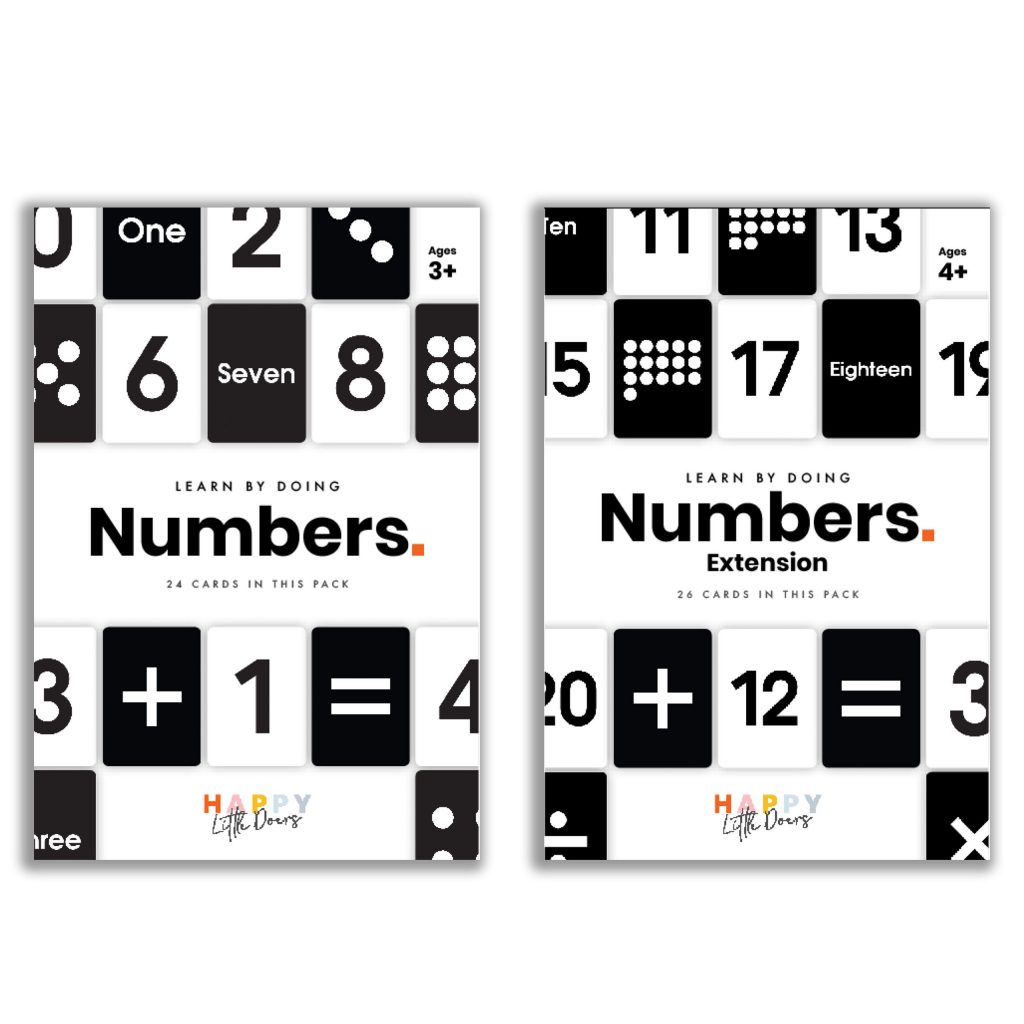 Counting numbers games for kids - numbers flashcard pack