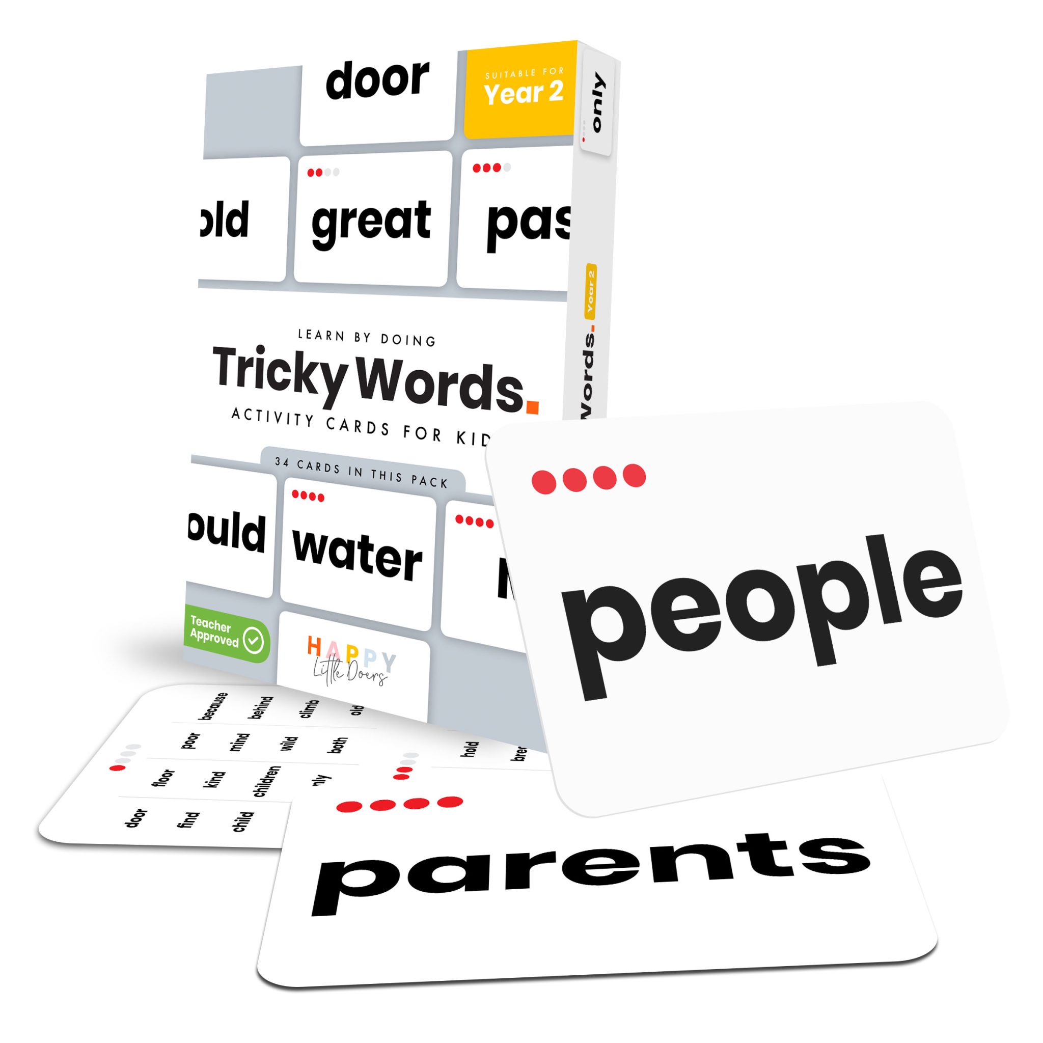 Tricky Words Red Words Common Exception Flashcards Year 3+4