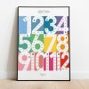 Times tables poster for kids in midnight blue | Happy Little Doers