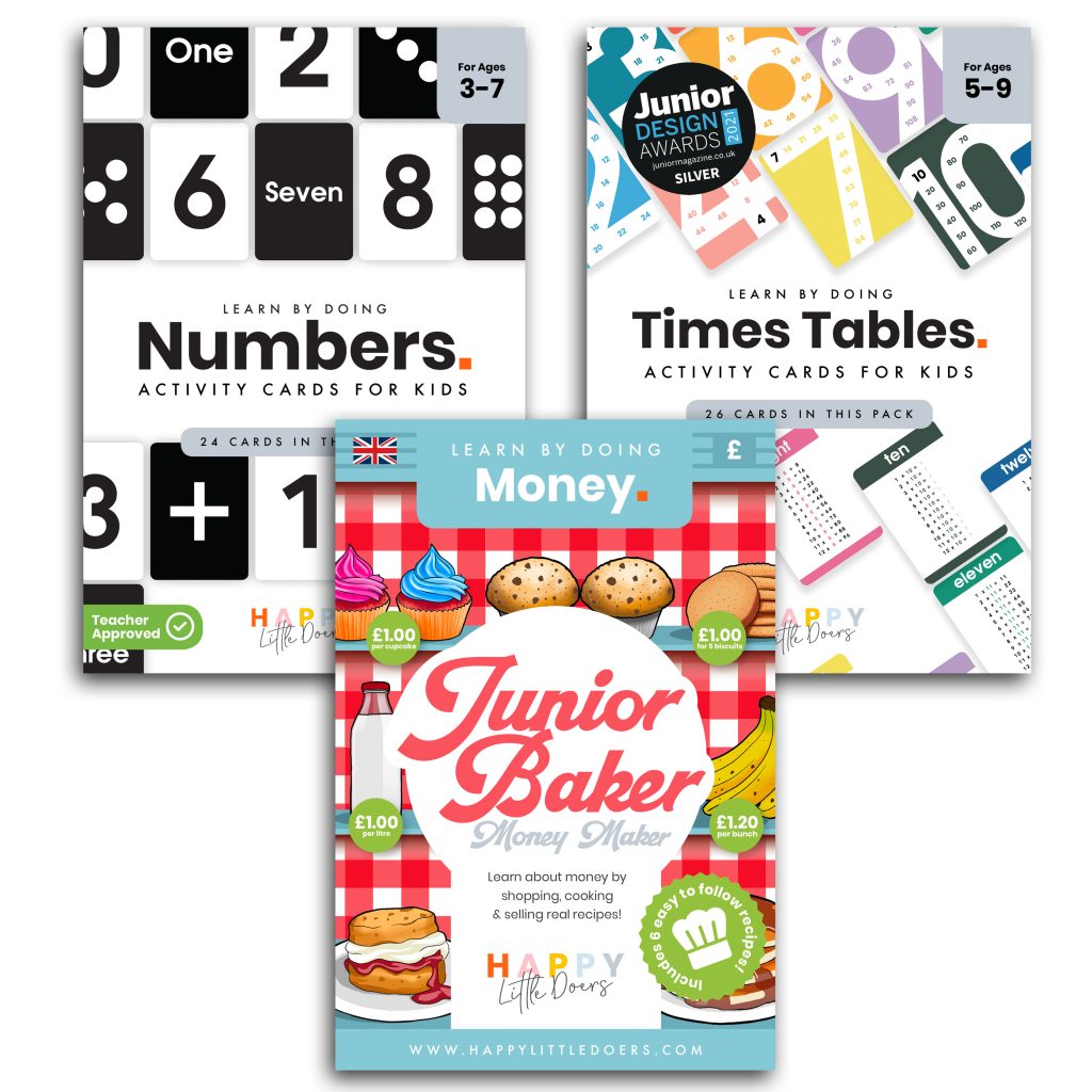British Money & Baking Flashcards for Kids | Happy Little Doers