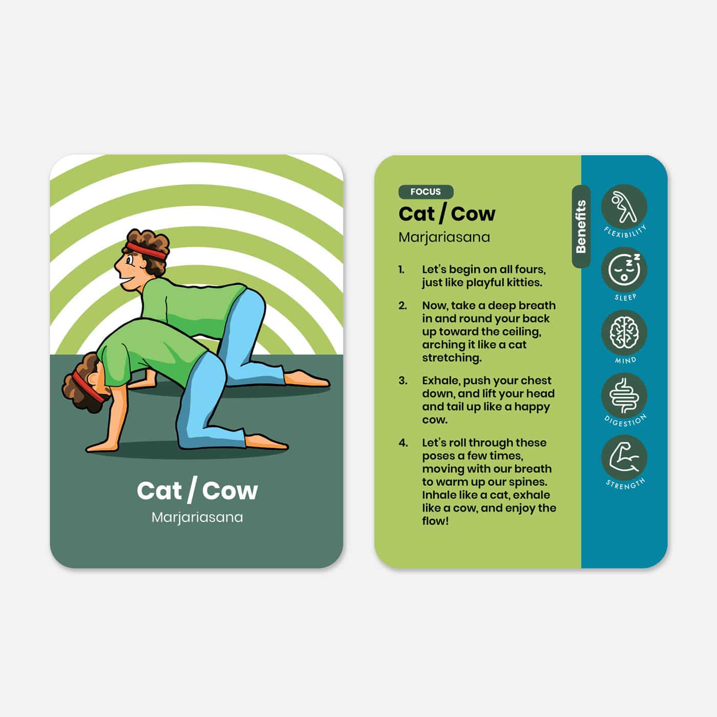 Yoga and mindfulness Flashcards for Kids | Happy Little Doers
