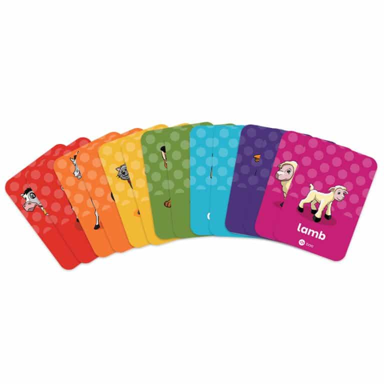 Farm Animal & Colour Activity Flashcards for 1-4 year olds